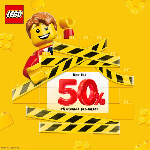 30-50% på utvalda LEGO produkter - Nyheter