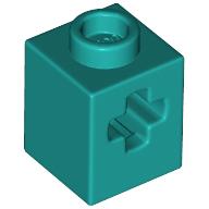 LEGO Technic Brick 1x1 W. Cross Hole Blågrön T1185-6590680 - LEGO ...
