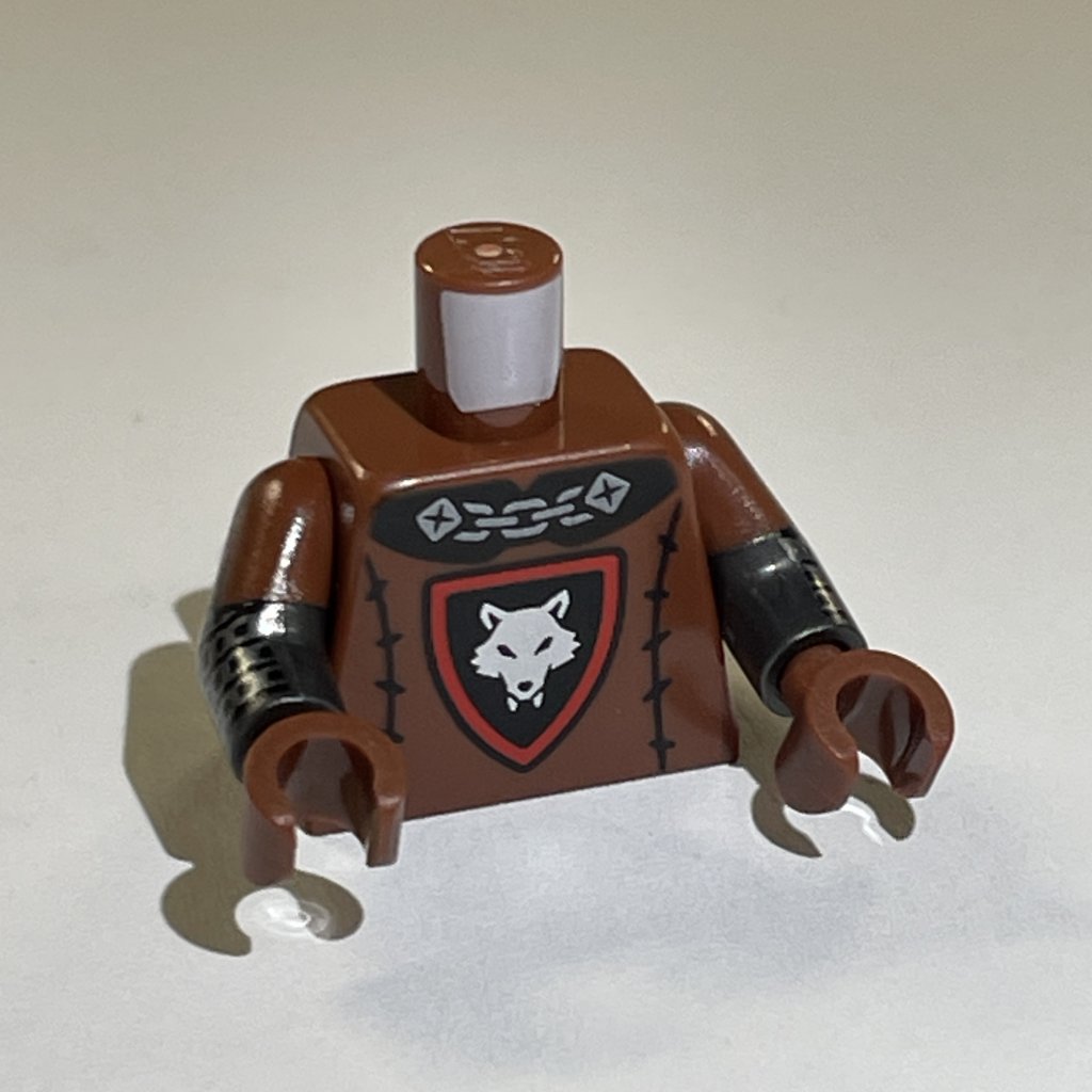 LEGO Torso Wolfpack Riddare brun Torso1-R0 - LEGO Minifigur-Delar ...