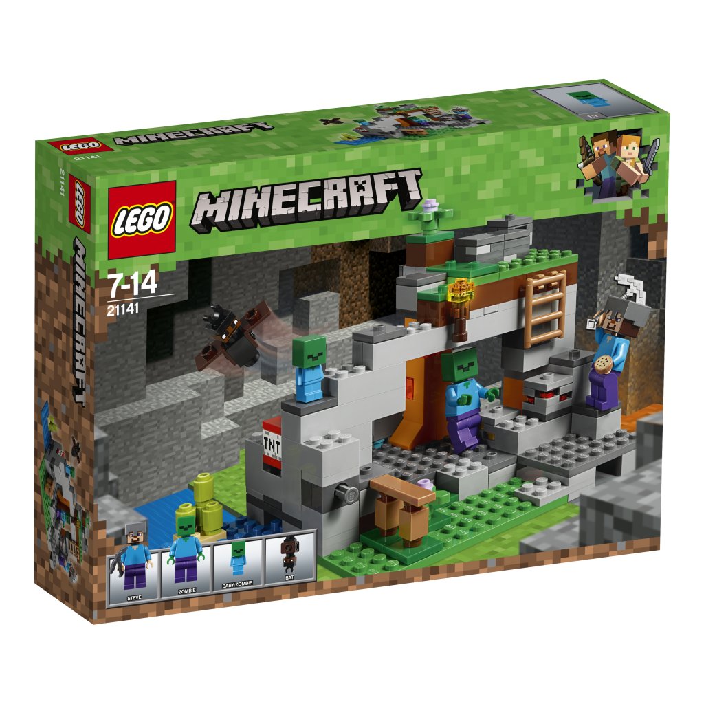 LEGO Minecraft Zombiegrottan 21141 - LEGO Minecraft - Teman - Ebrix.se
