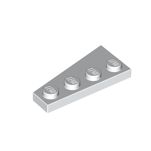 LEGO Right Plate W. Angle 2x4 Vit 4160857-B0556 - LEGO Plattor - LEGO ...