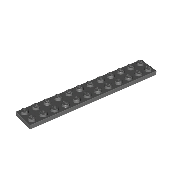 LEGO Plate 2x12 Mörkgrå 4211067-B0931 - LEGO Plattor - LEGO Klossar ...