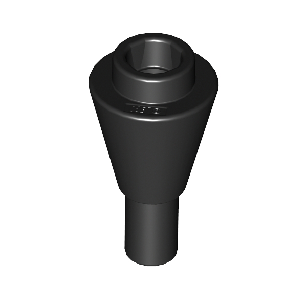 LEGO Cone 1x1 Inverted W. Shaft Svart 6538443-R0697 - LEGO Runda ...