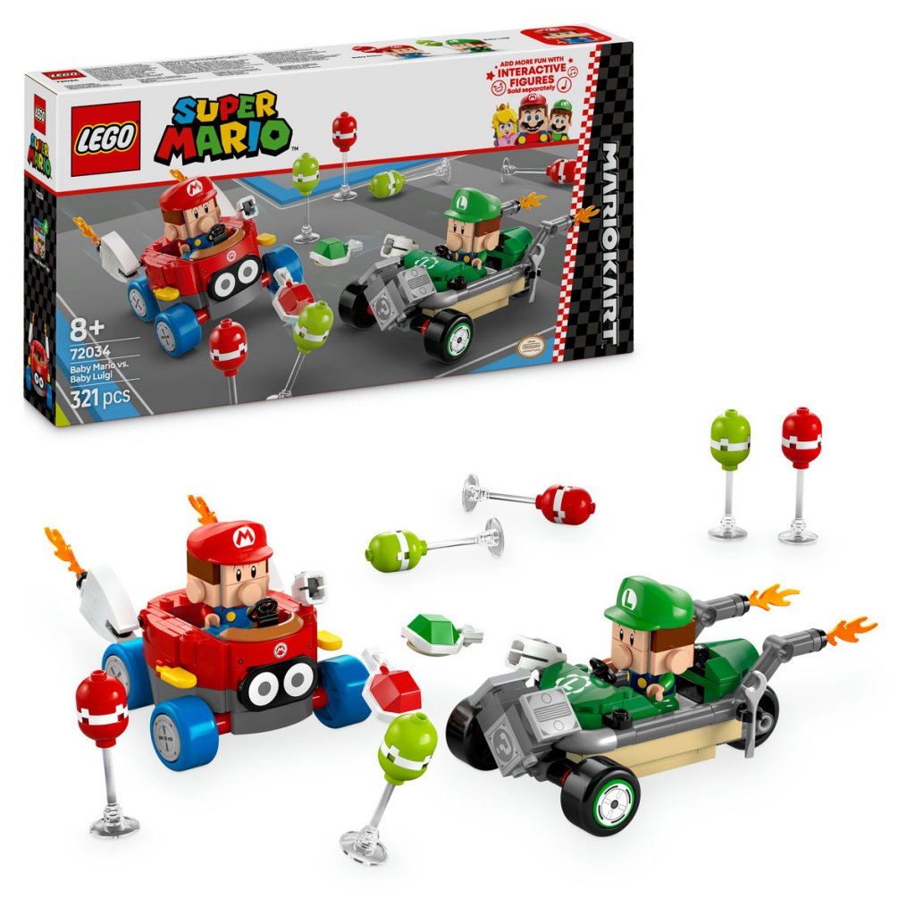 LEGO Super Mario Mario Kart Baby Mario mot Baby Luigi 72034 - LEGO ...